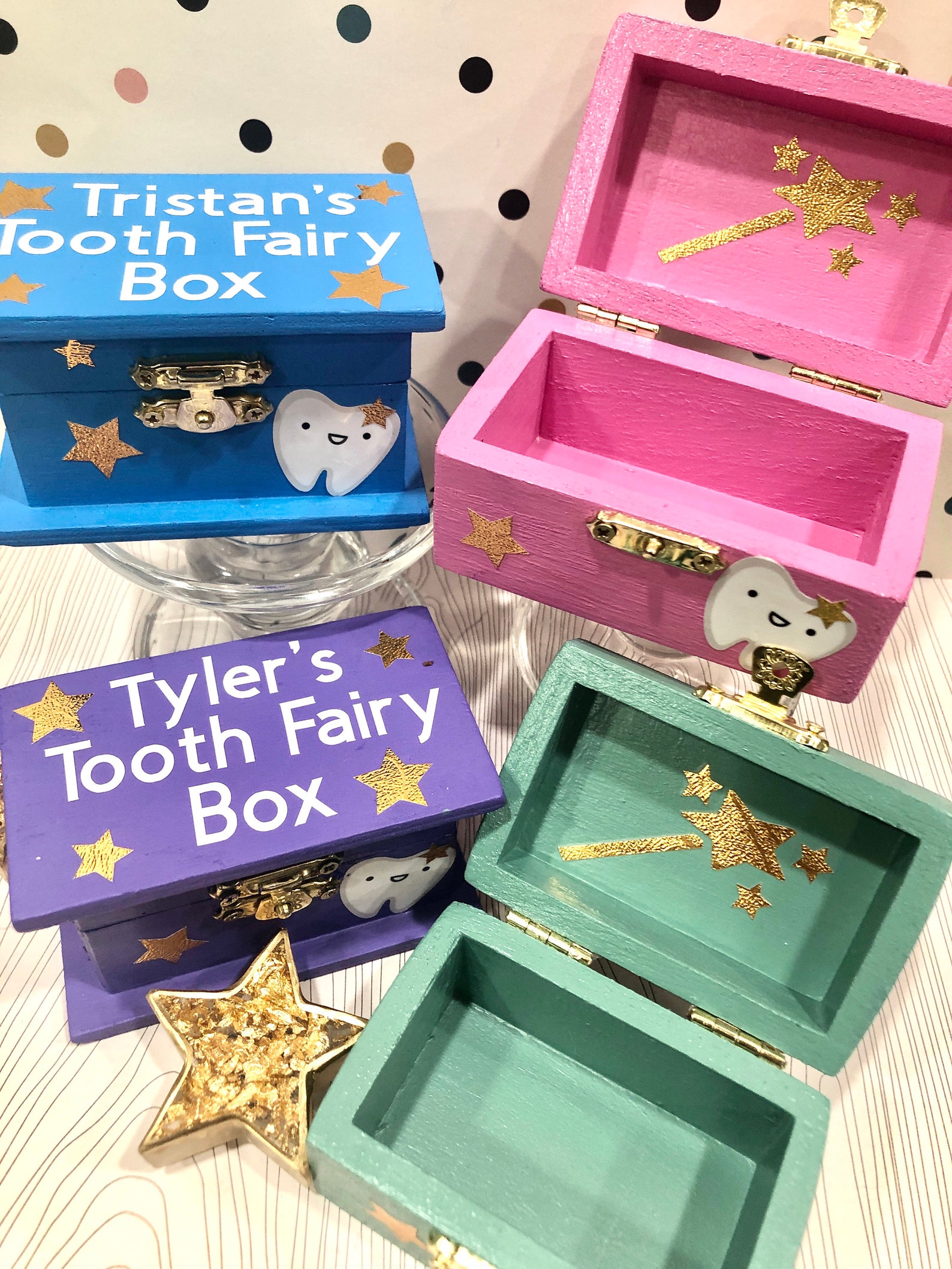 Tooth Fairy Holder Personalized Tooth Fairy Treasure Box - Etsy