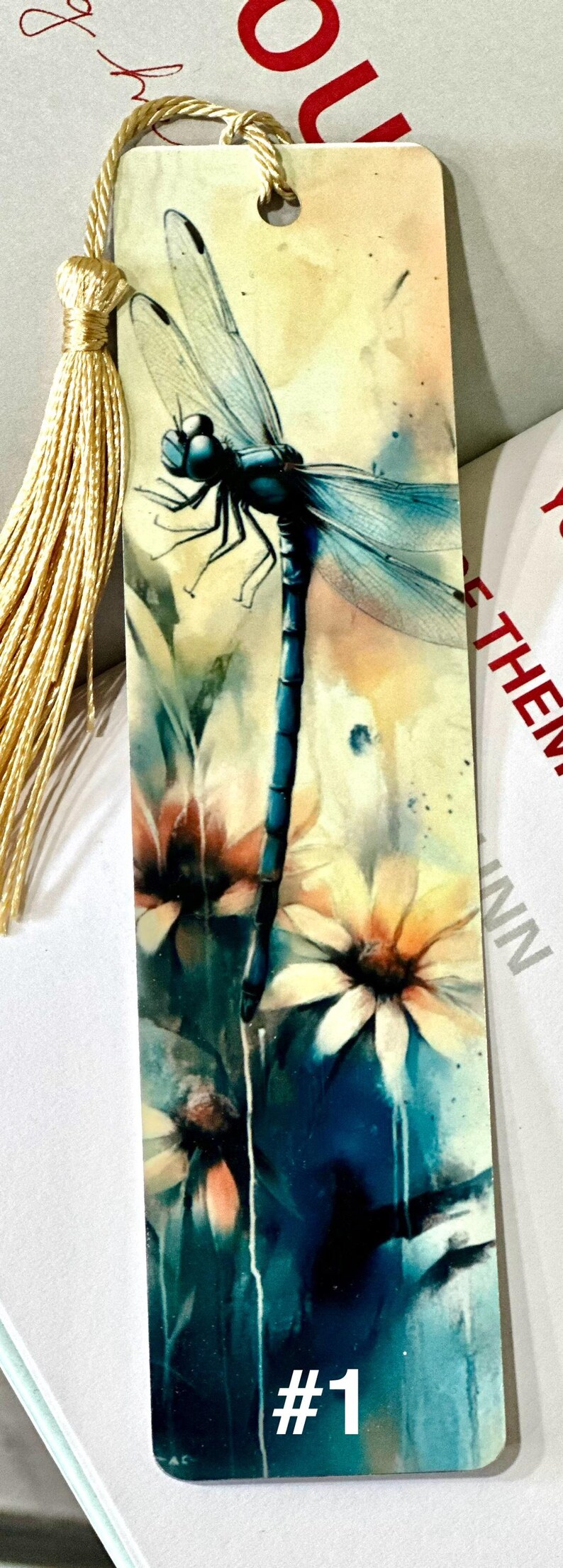Dragonfly Bookmark, Dragonfly Decor,dragonfly Gift,nature Bookmark,book ...
