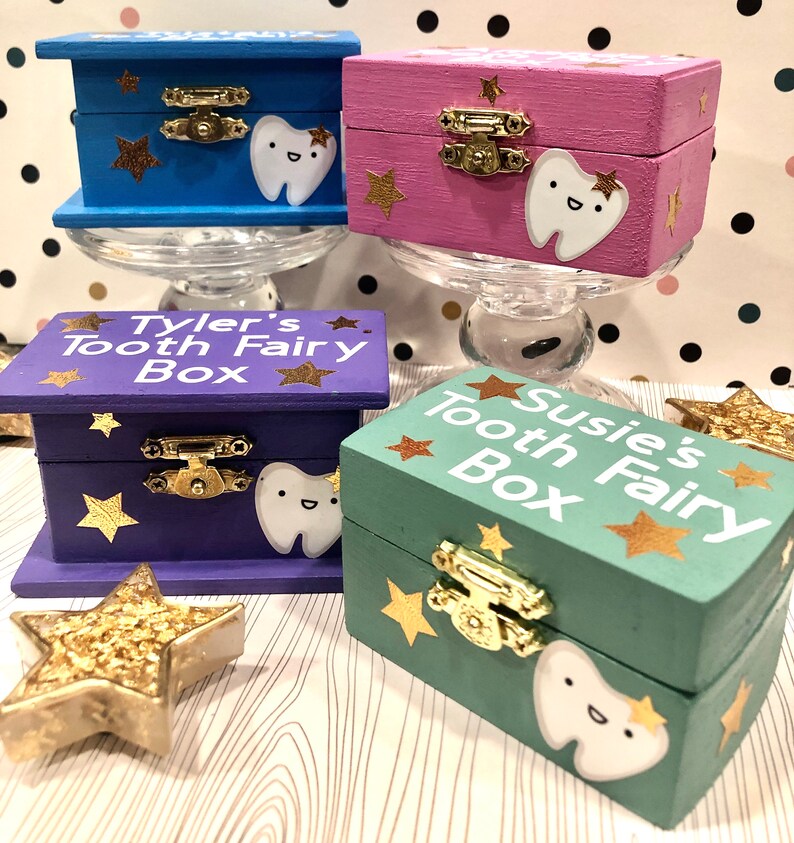 Tooth Fairy Holder Personalized Tooth Fairy Treasure Box - Etsy