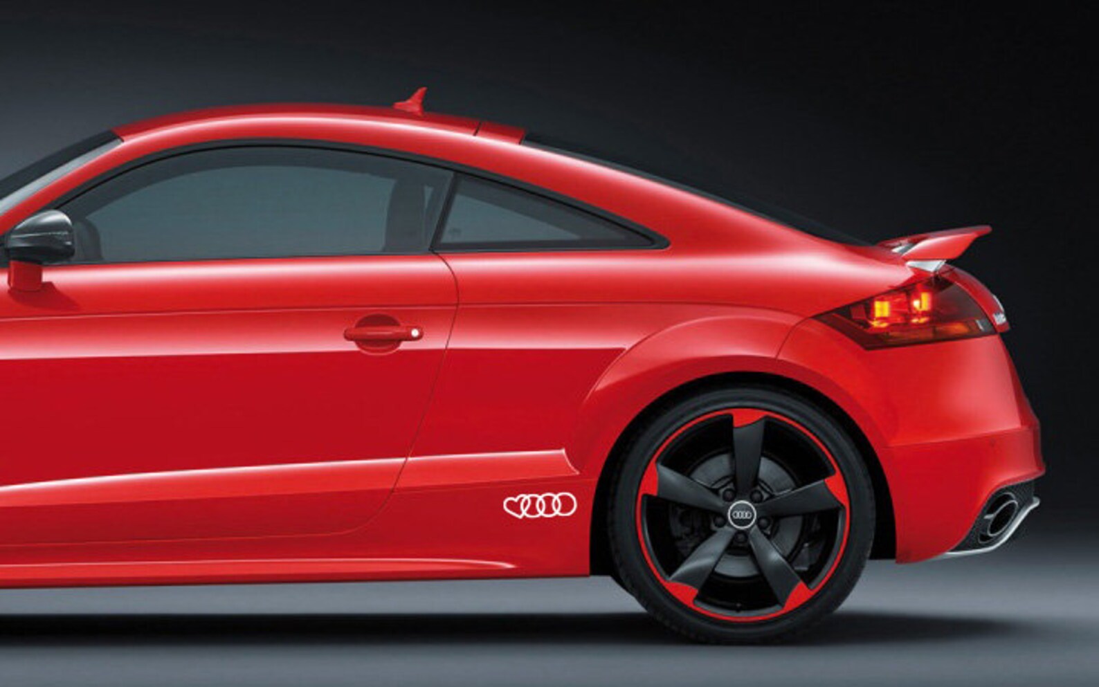 2x Audi Heart Audi Rings Exterior Lettering Logo | Etsy