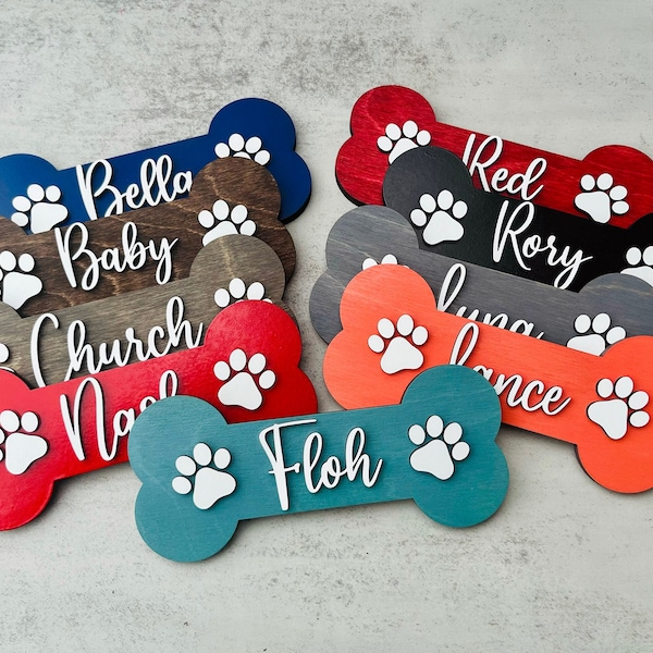 Dog Name Plate - Etsy