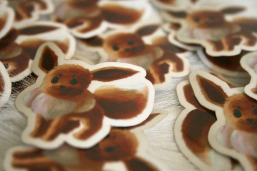 EEVEE Pokémon Sticker Die-cut Vinyl Sticker Full-color Sticker Cute ...