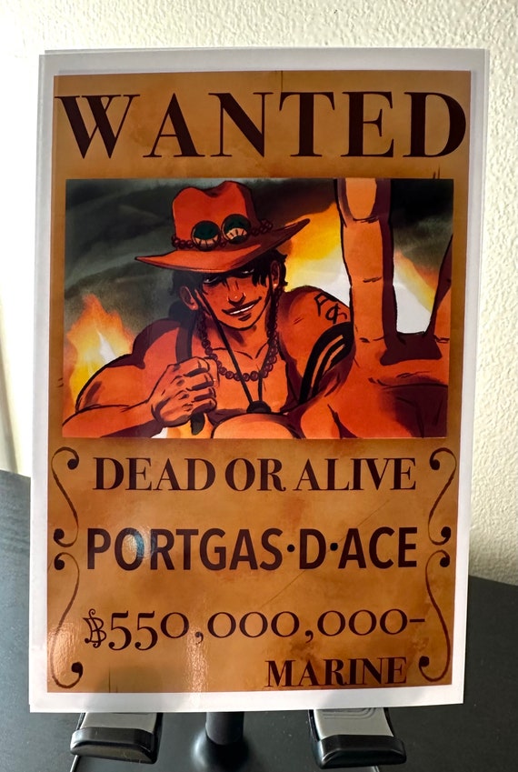 One Piece Wanted Poster Ace