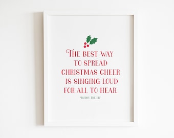 The Best Way to Spread Christmas Cheer is Singing Loud for All - Etsy