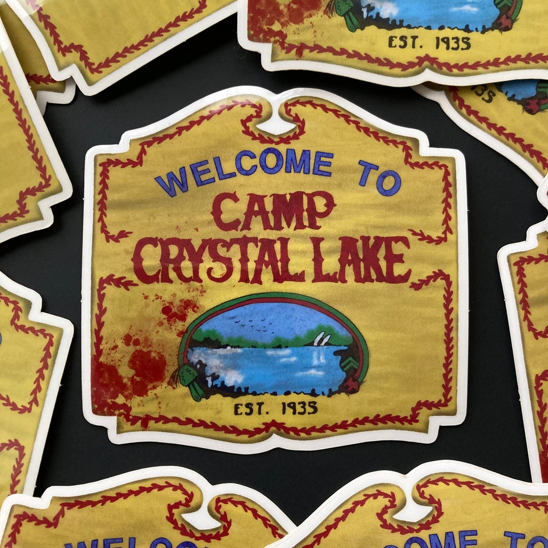 Friday the 13th Sticker, Camp Crystal Lake, Jason Vorhees, Halloween ...