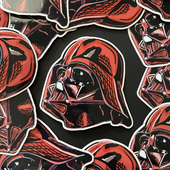 Darth Vader Sticker Star Wars Fan Art Star Wars Stationery | Etsy