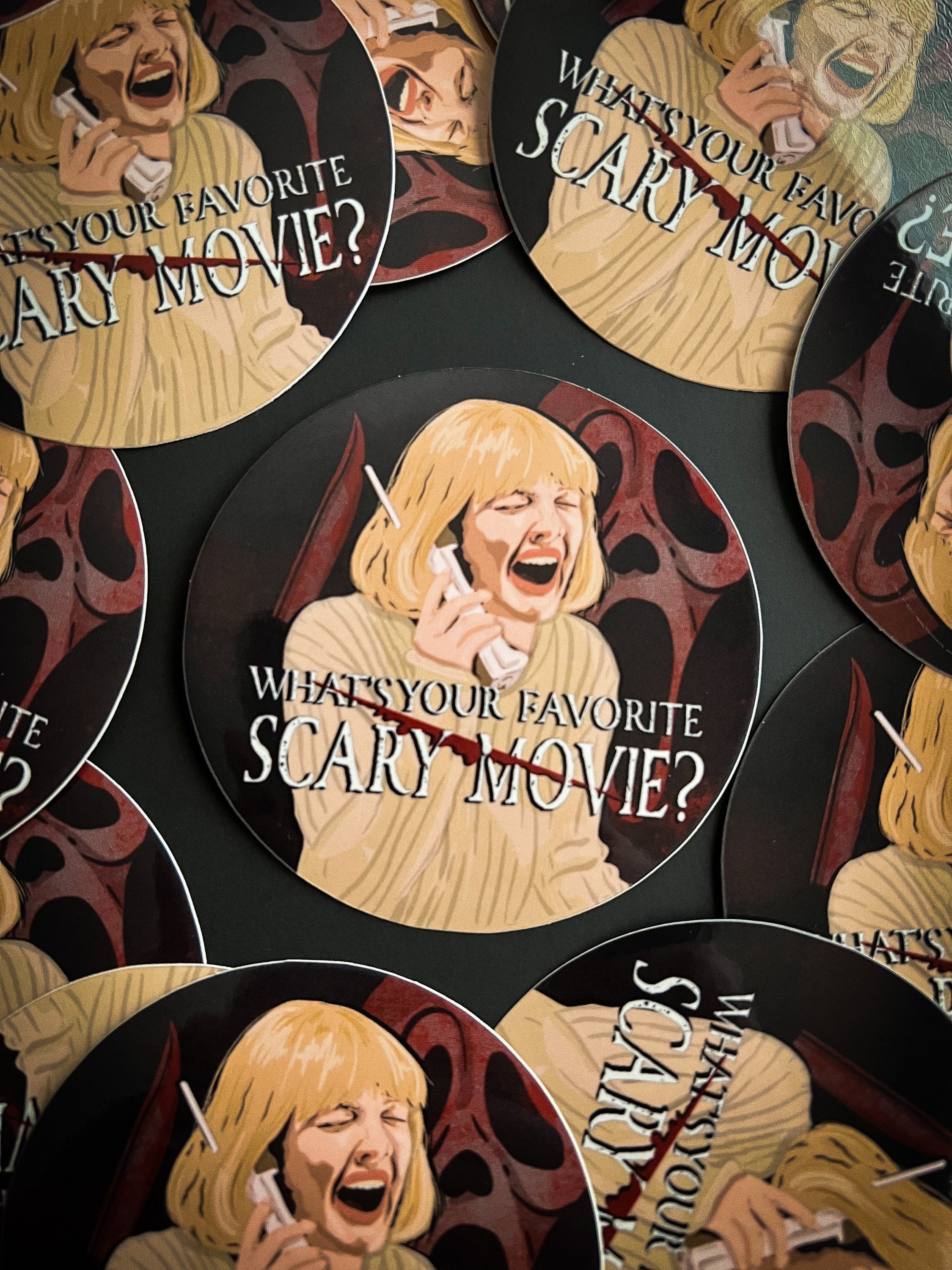 Scream Sticker, Ghost Face Sticker, Scream Movie, Casey Becker, Horror ...