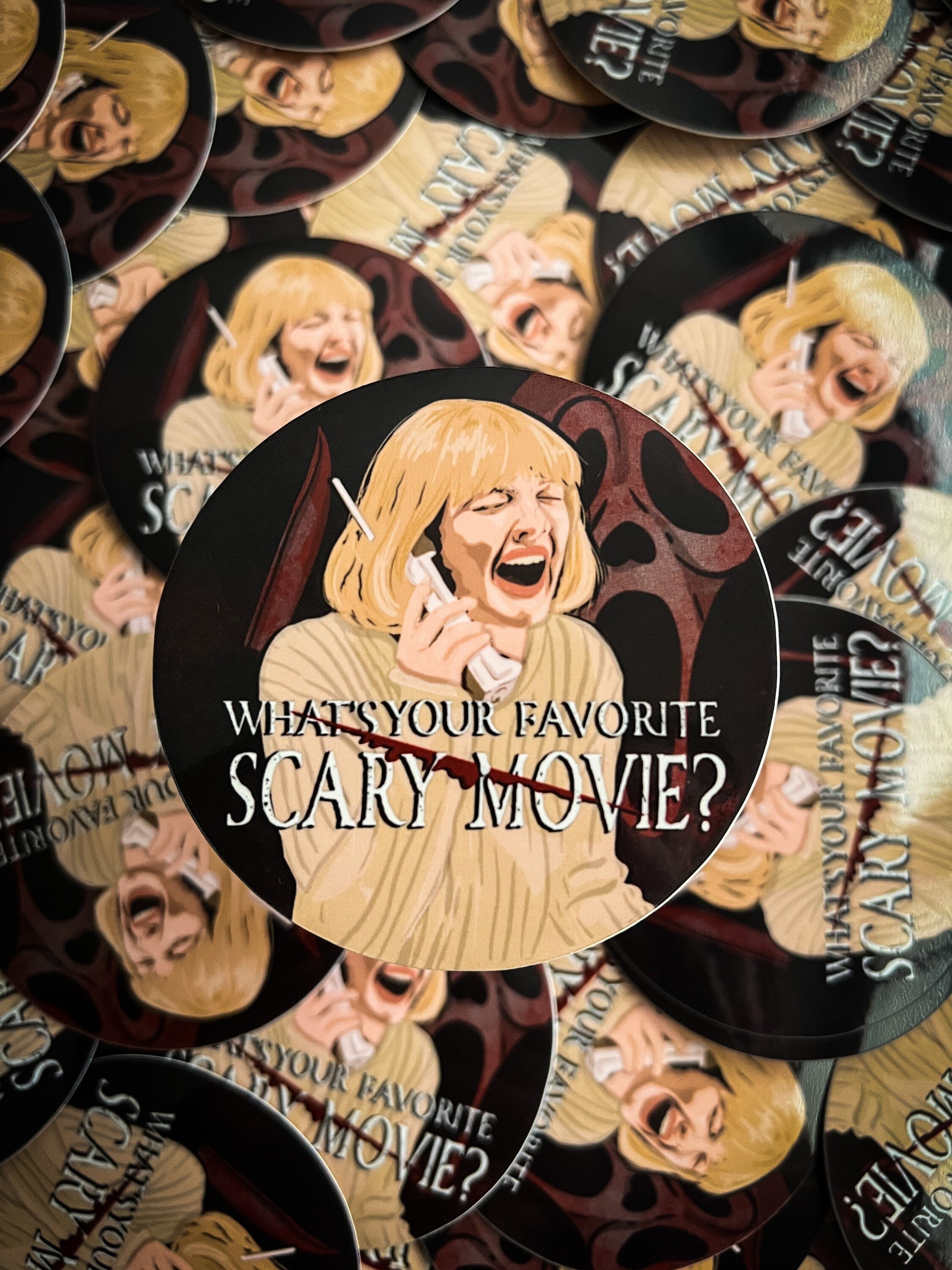 Scream Sticker, Ghost Face Sticker, Scream Movie, Casey Becker, Horror ...