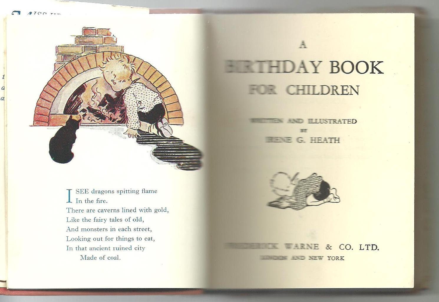 A Birthday Book for Children - Etsy UK