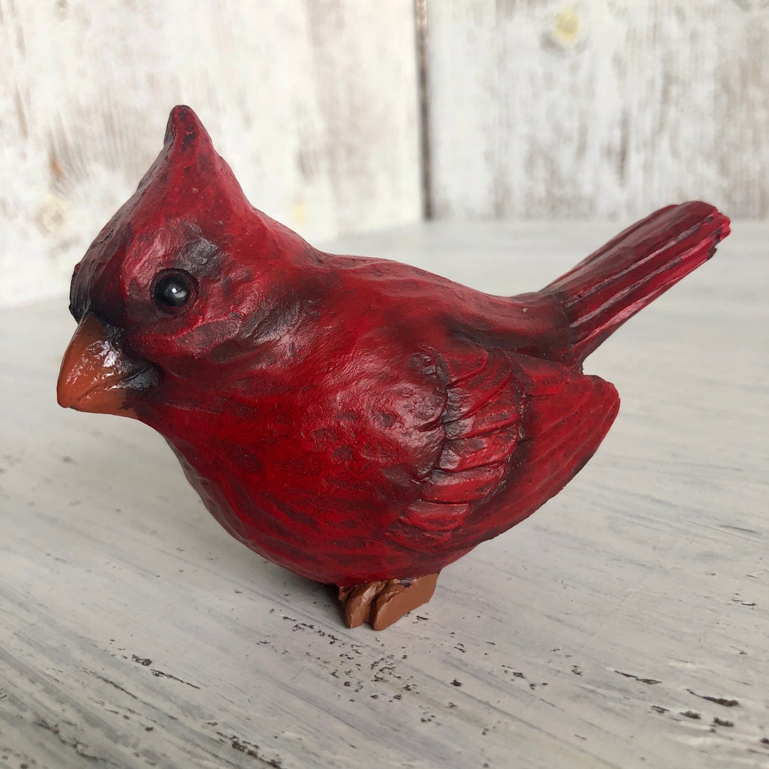 4 Pack of 4.5” Cardinals Red (craft Element for Floral Arrangements ...