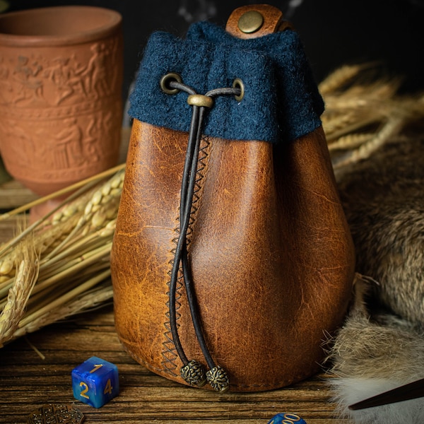 Leather Dice Bag - Etsy