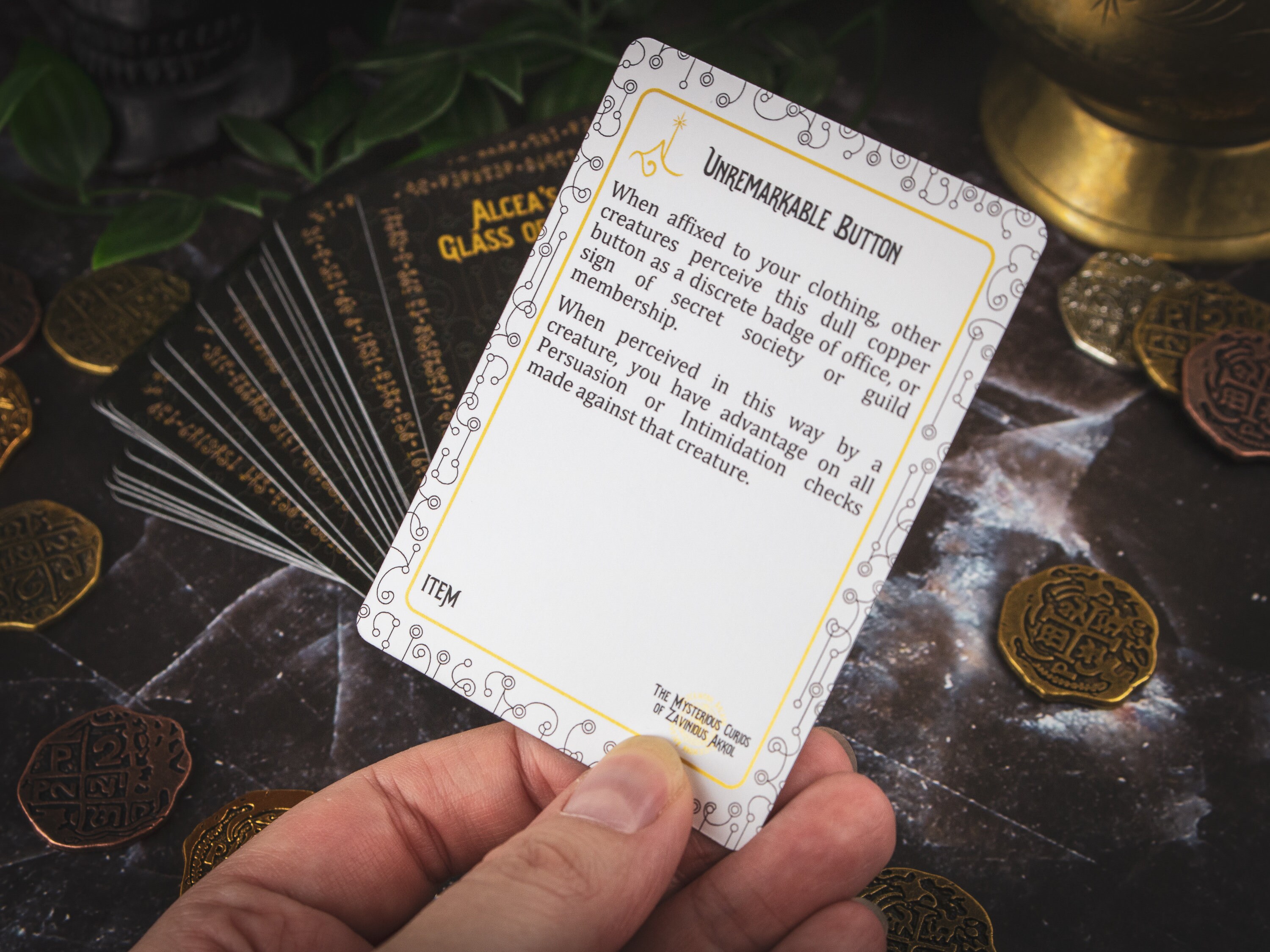 D&D 5e Magic Item Cards the Mysterious Curios of Zavnious - Etsy