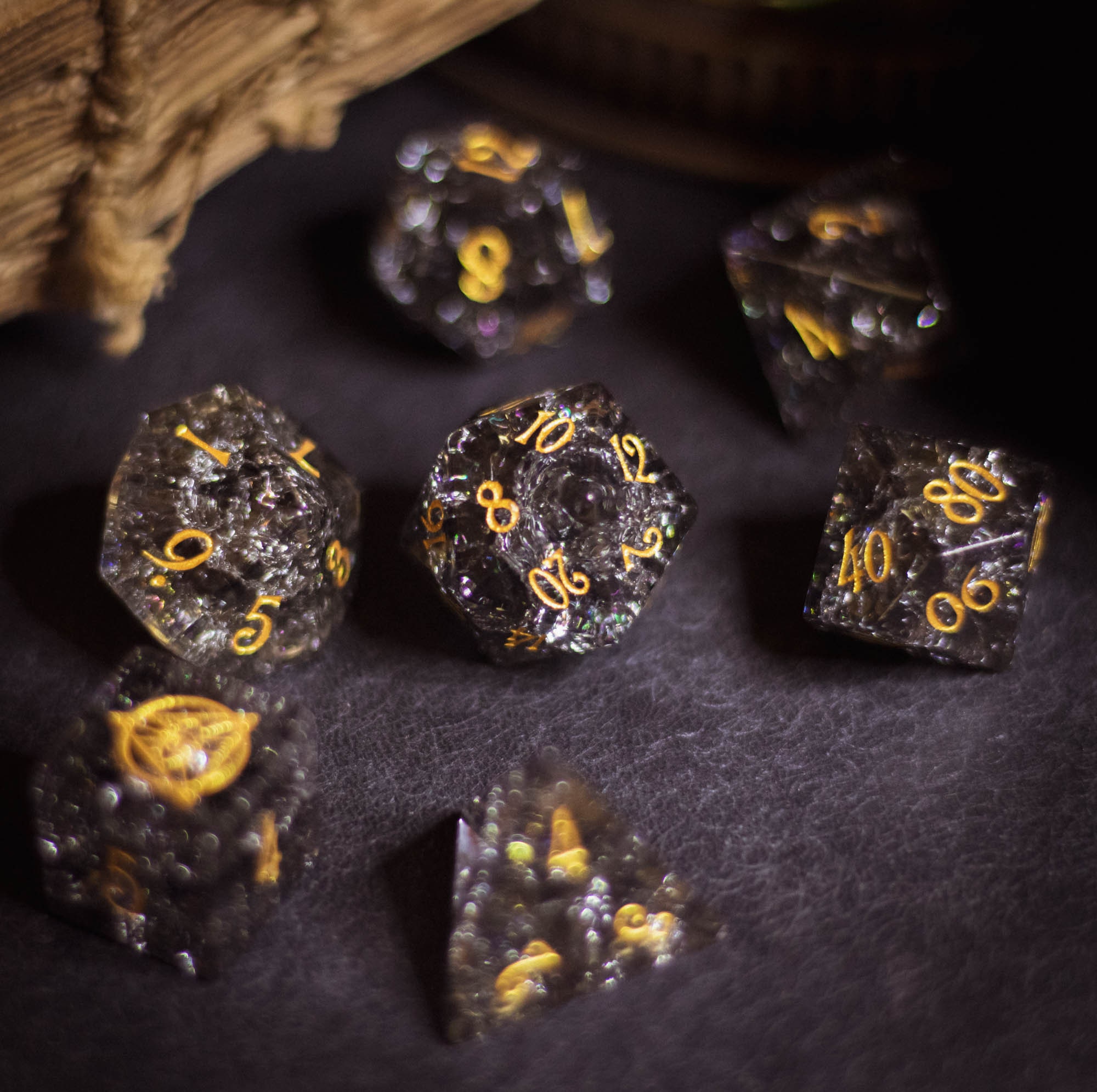 Maelström - Precious Gemstone Dice Set for D&D, Pathfinder, Tabletop ...