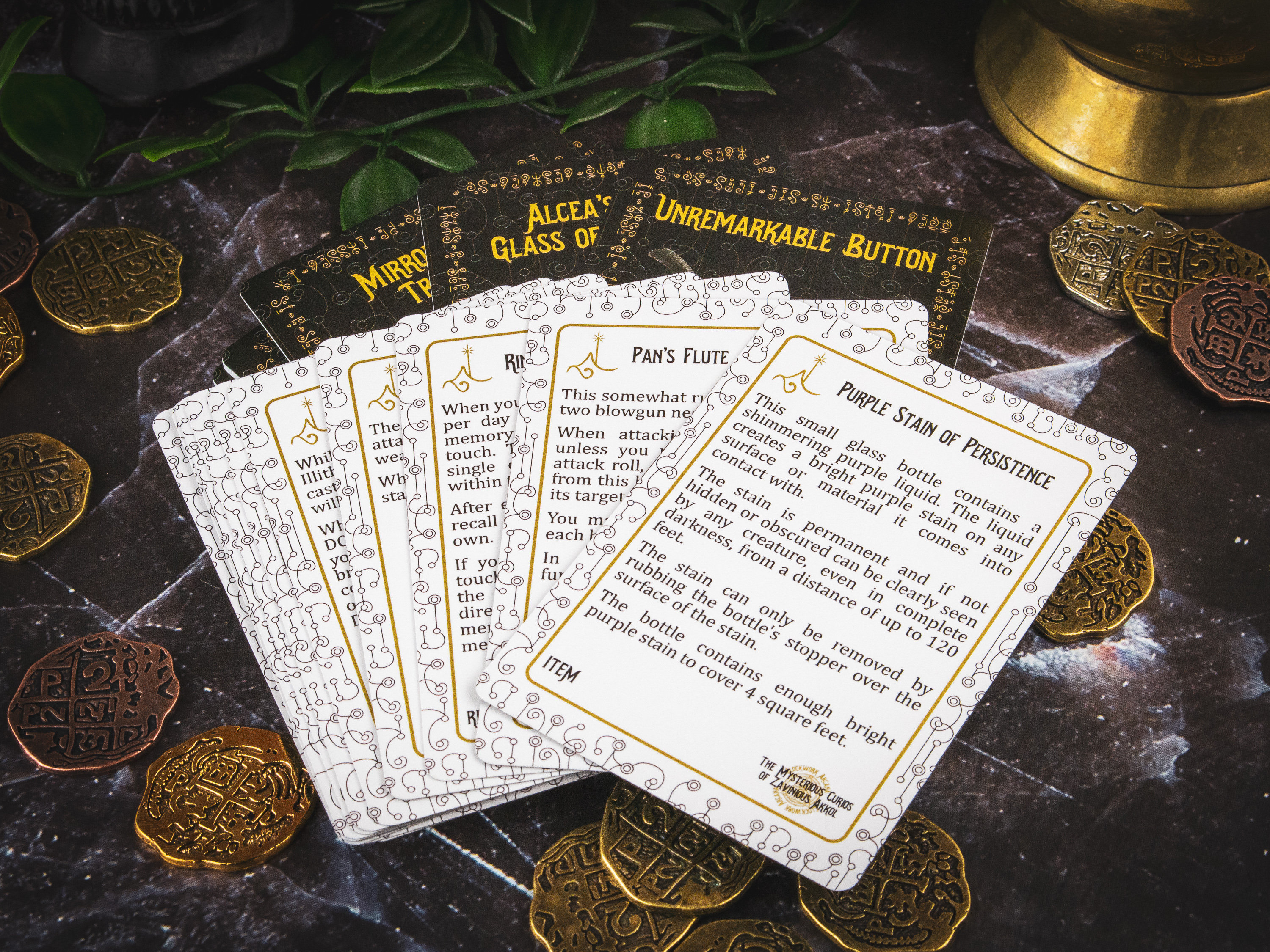 D&D 5e Magic Item Cards the Mysterious Curios of Zavnious - Etsy