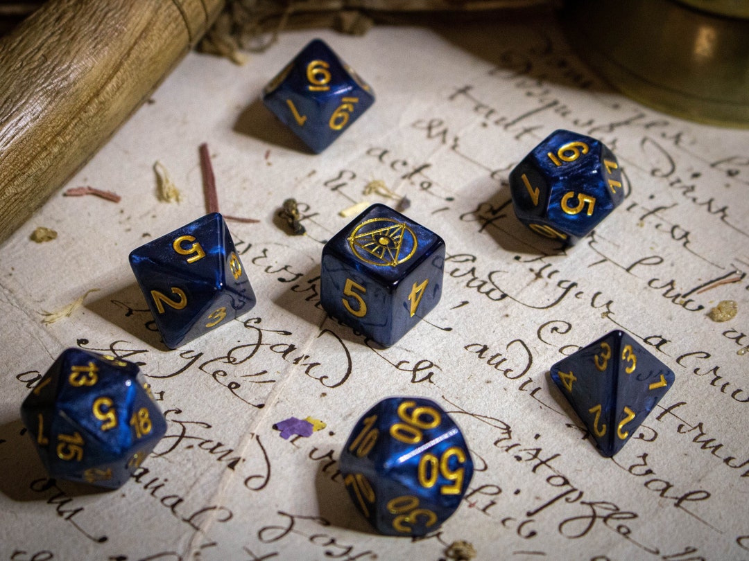 Kobold Stone - Deep Blue With Gold Inking - Unique Clockwork Arcana ...