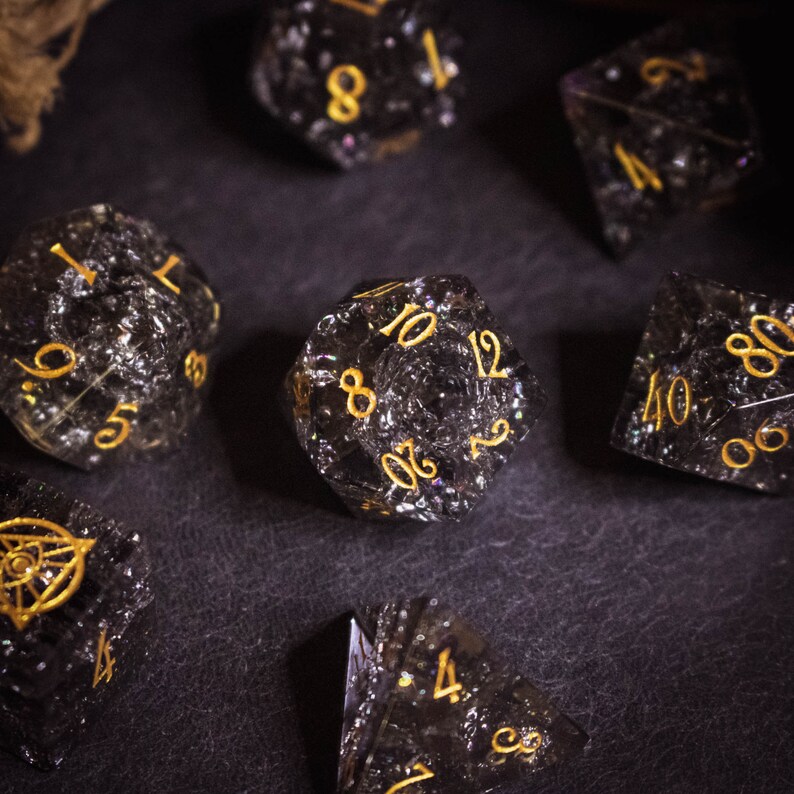 Maelström - Precious Gemstone Dice Set for D&D, Pathfinder, Tabletop ...