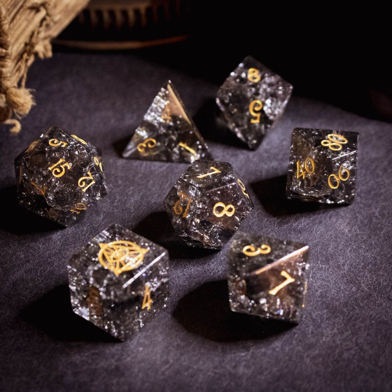 Maelström - Precious Gemstone Dice Set for D&D, Pathfinder, Tabletop ...