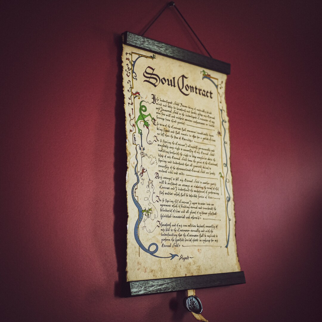 Scroll Hanger, Black Wooden Magnetic Frame, Suitable for A4 Prints ...