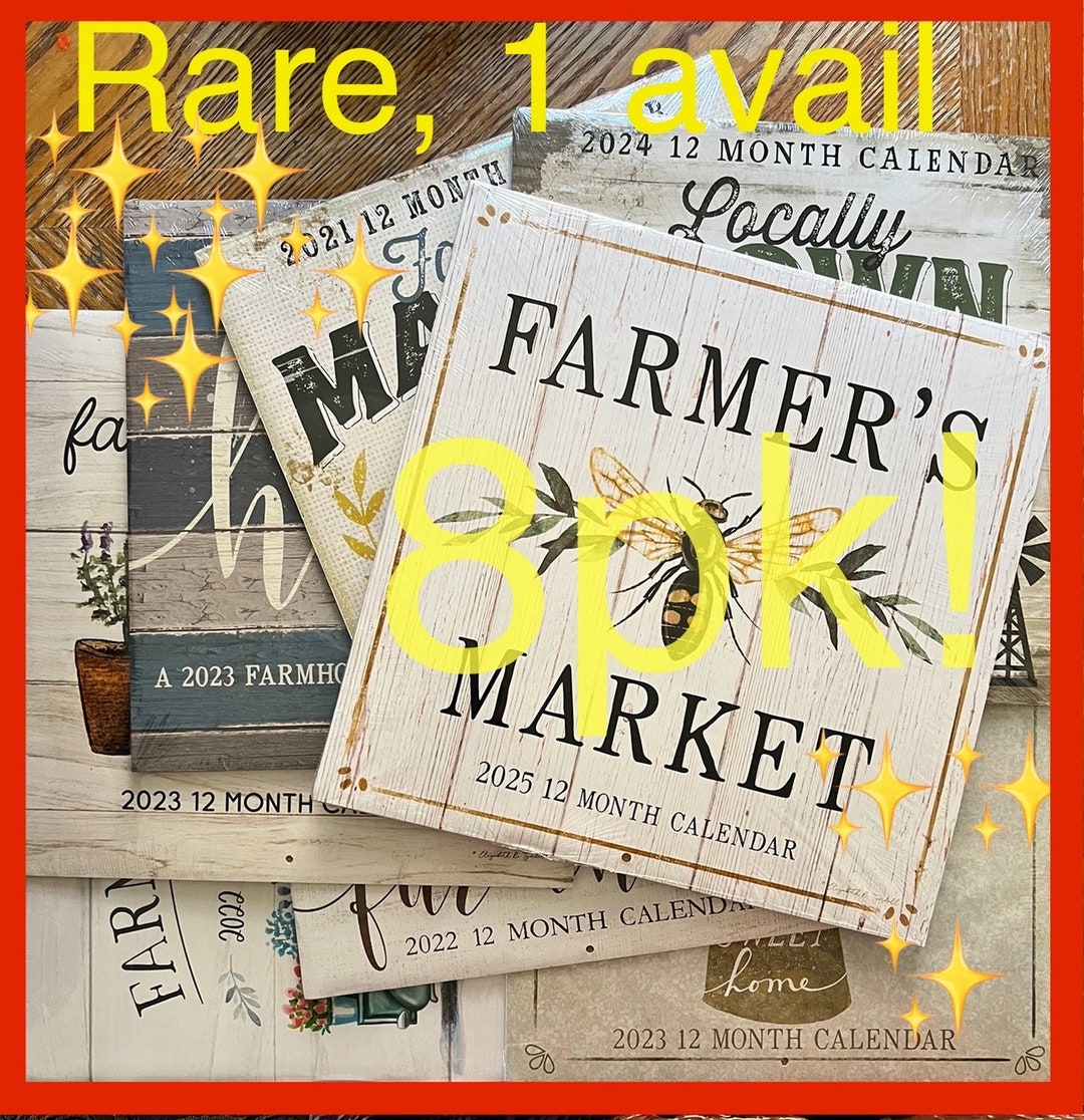 RARE 2021-2025 Farmers Market Calendars! Only 1 Bundle of 8 Avail! for ...