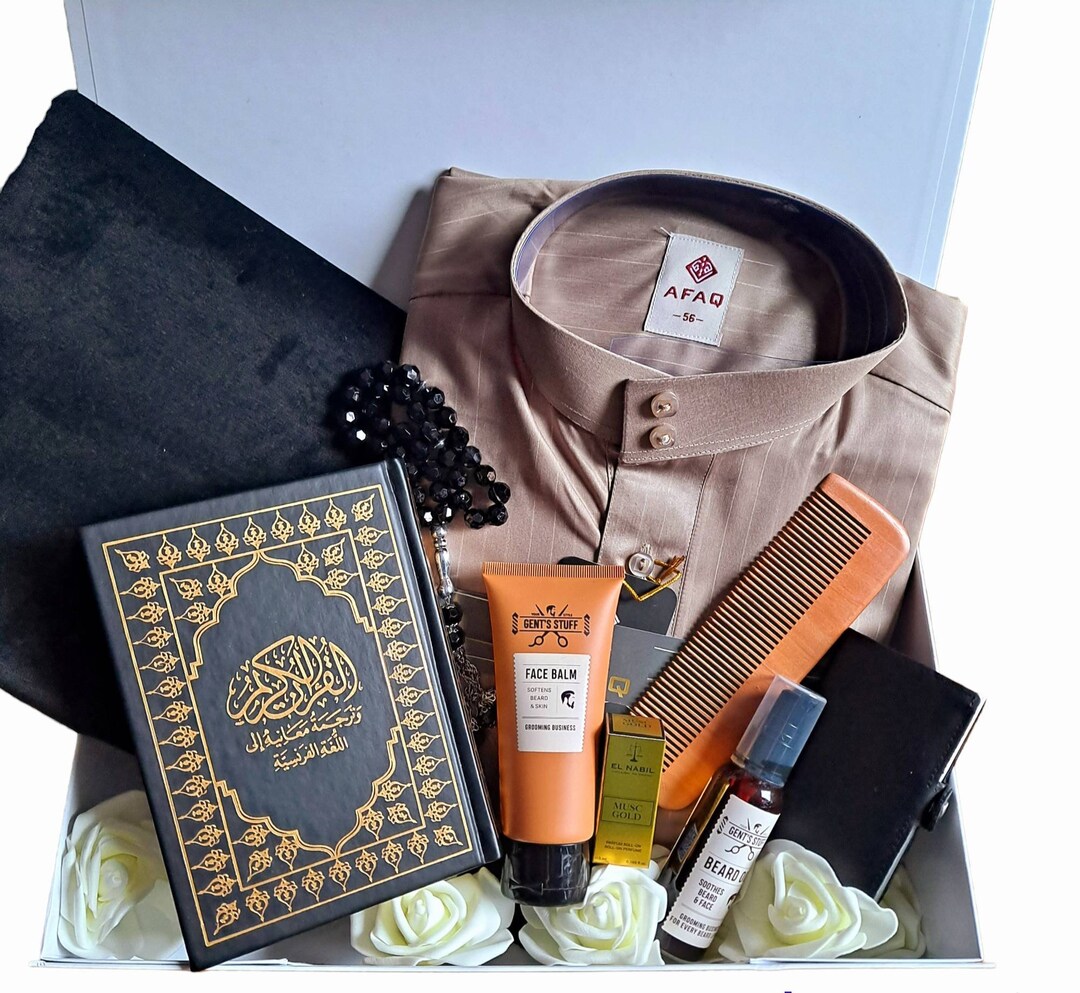 Quran Box Qamis Muslim Man/personalized Prayer Mat - Etsy