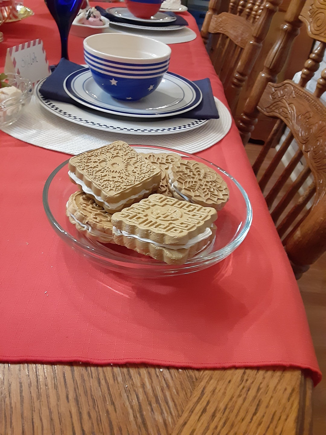 Faux Vanilla Imprinted Cream Sandwich Cookies - Etsy