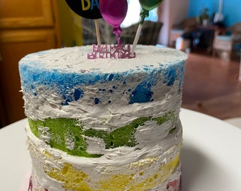 Rainbow Fake Cakes. Faux Birthday Cakes. Rainbow Party. Preschool Prom ...