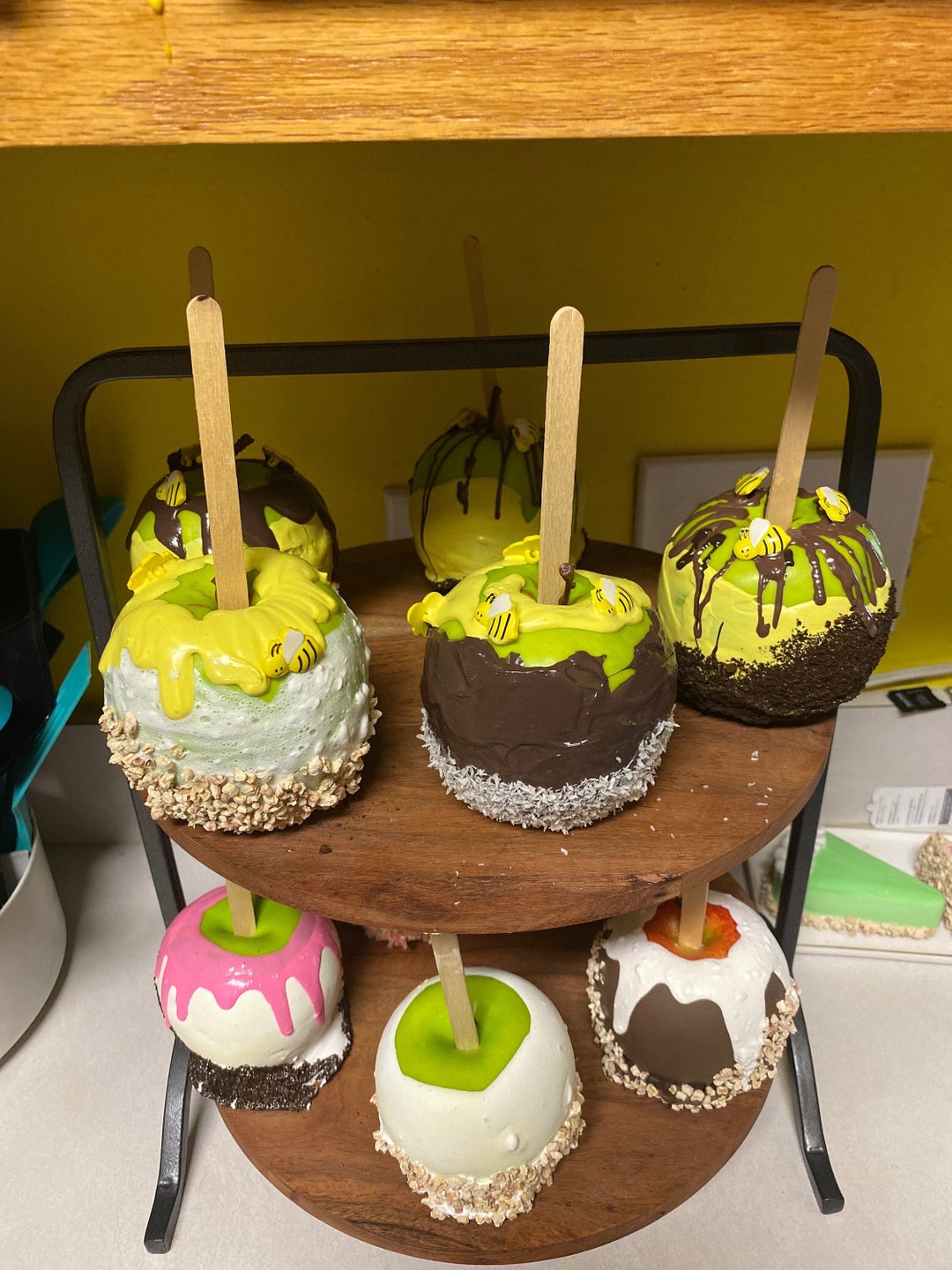 Fake Spring Covered Apples/ Bumble Bee Apples - Etsy
