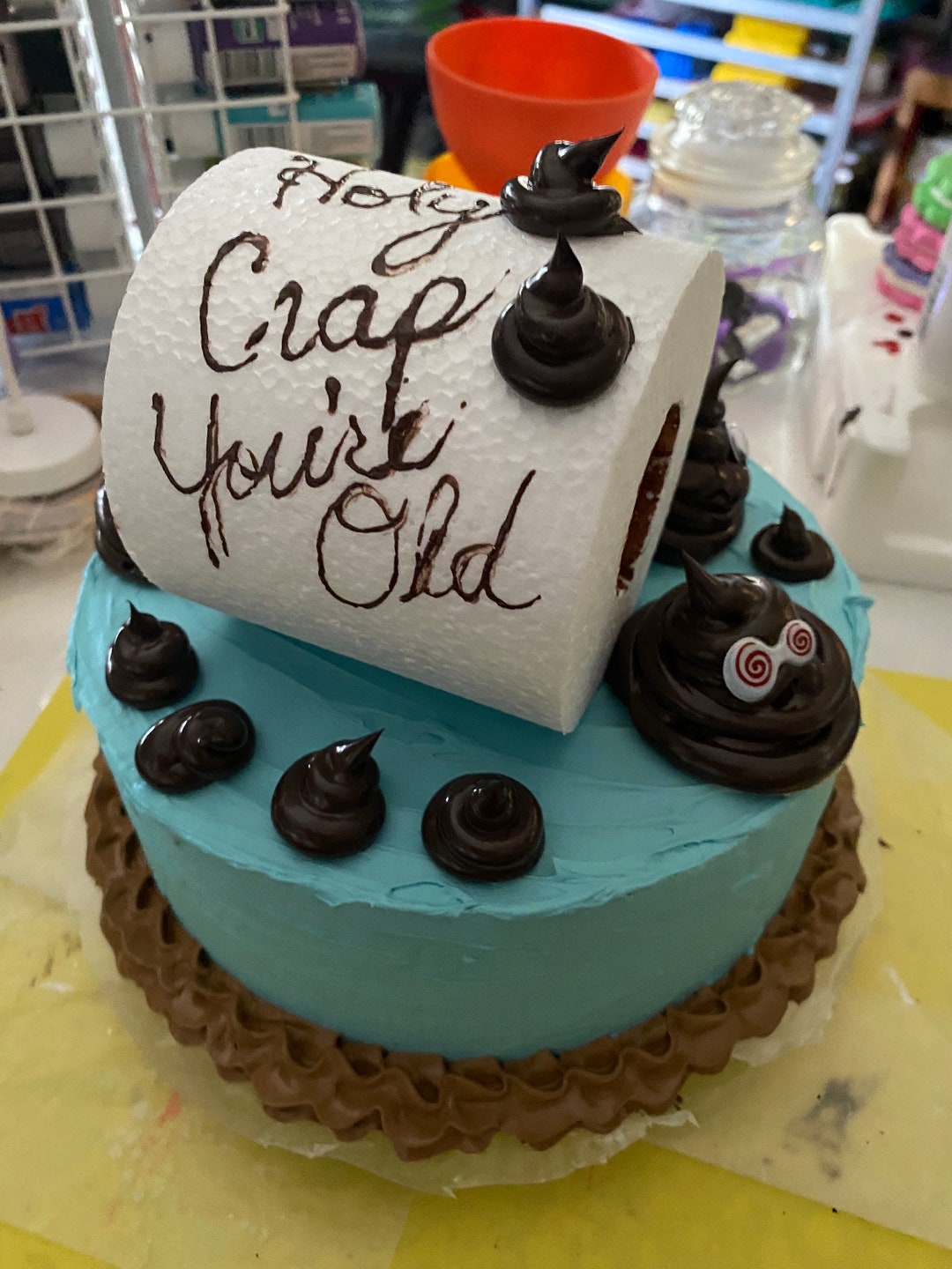 Holy Crap Fake Cake - Etsy