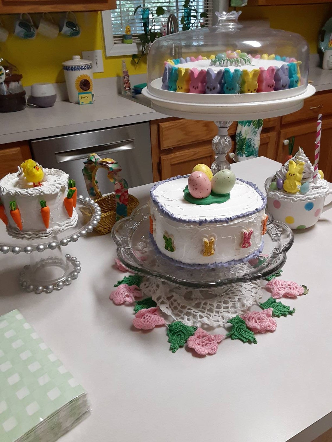 4.5" Faux Easter Cake - Etsy