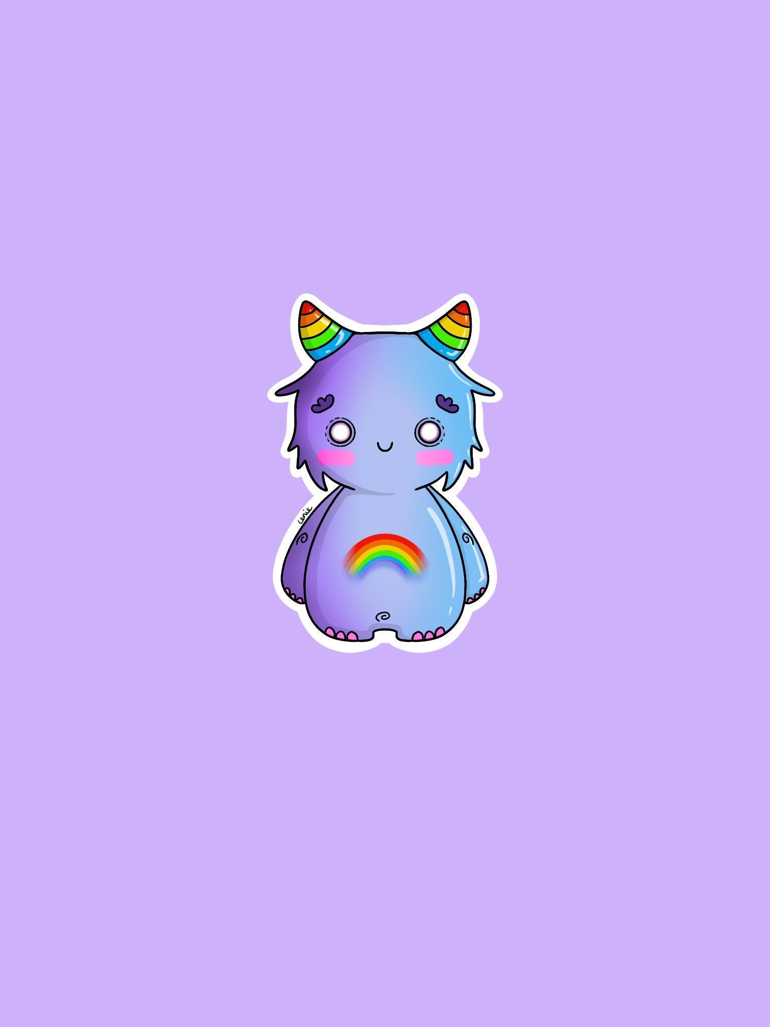 Rainbow Monster Logo Wallpaper