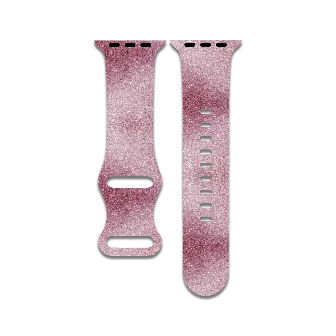 Light Pink Glitter, Watch Band Compatible With Apple Watch Series 1-9 ...