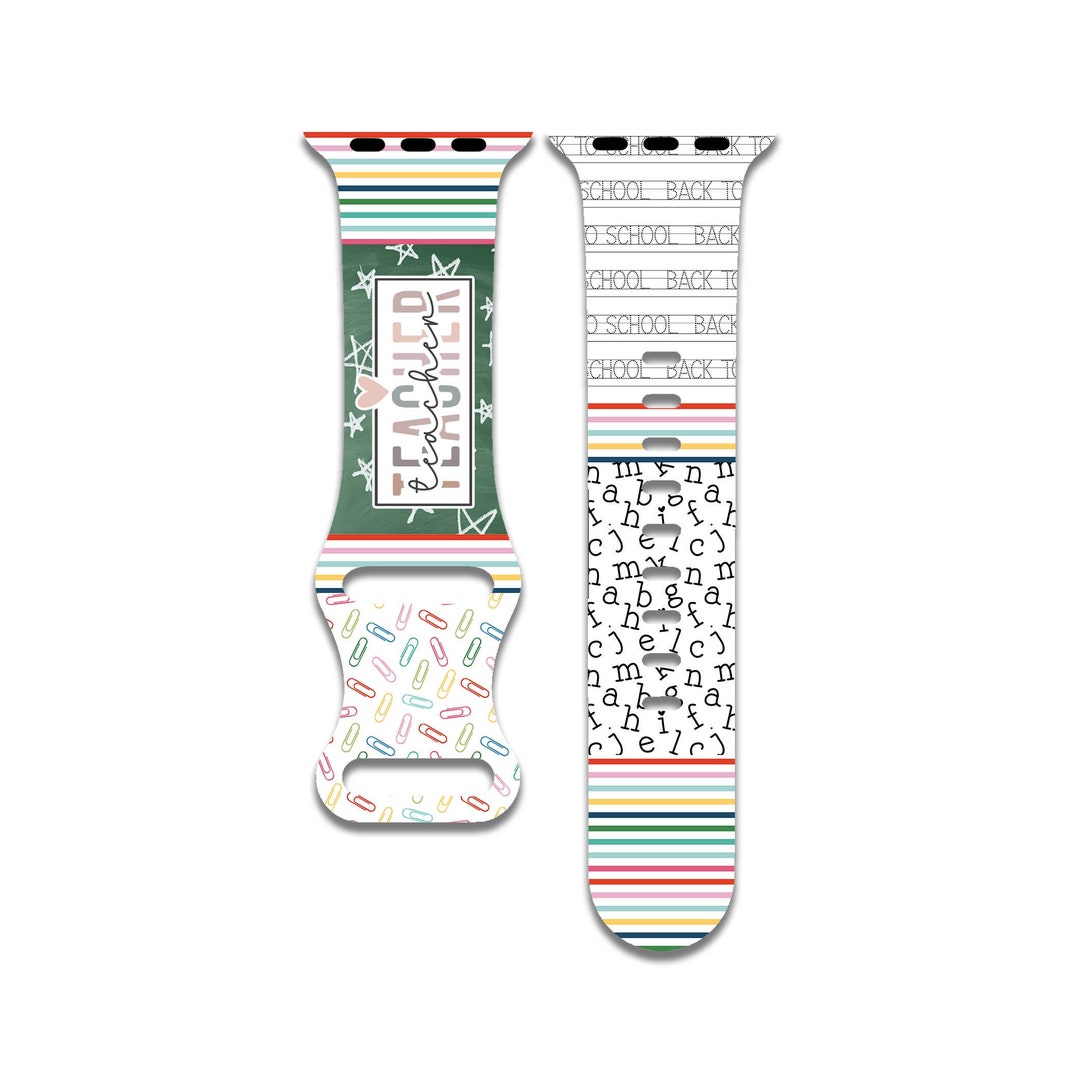 Teacher, Classroom Watch Band Compatible With Apple Watch Series 1-9 ...