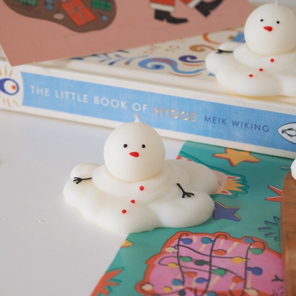 Snowman Candle - Etsy