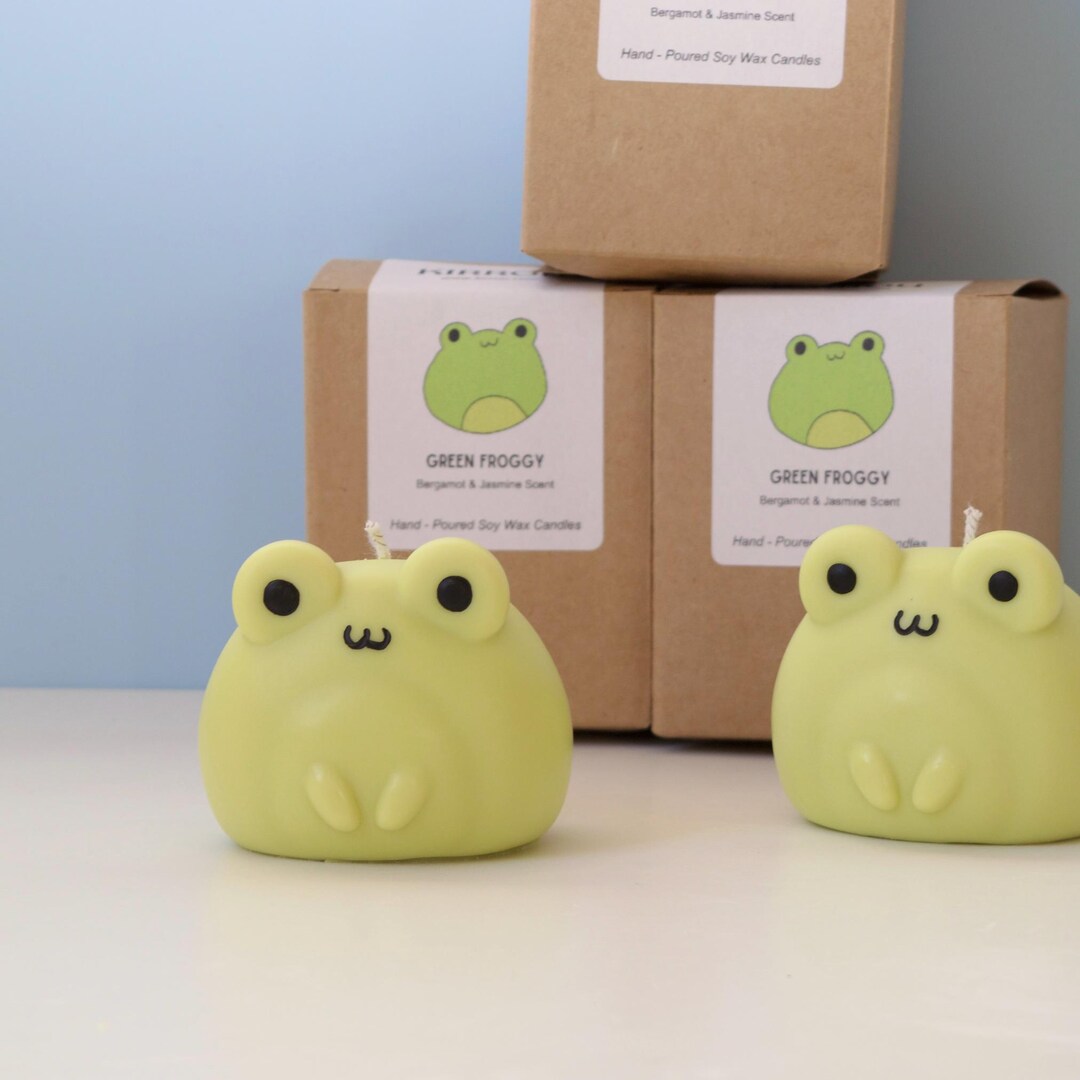 Cute Froggy Soy Wax Candle / Gift for Frog Lovers / Frog Gift Idea ...