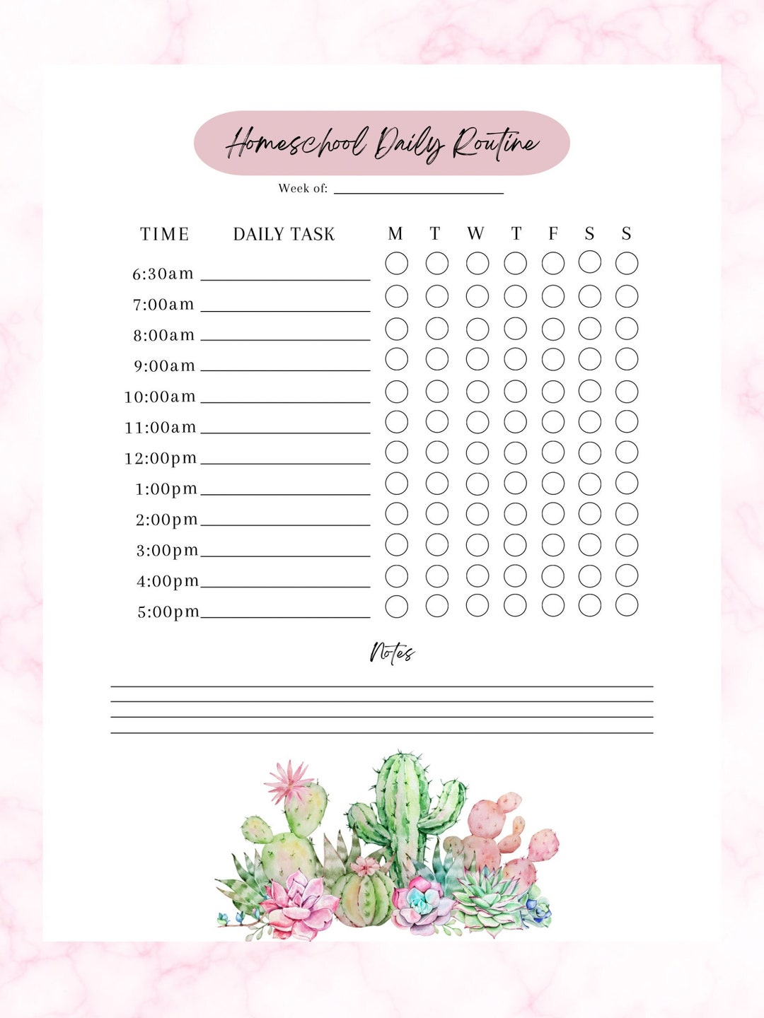 Homeschool Daily Routine: Personalizable!!! Homeschool Planning ...