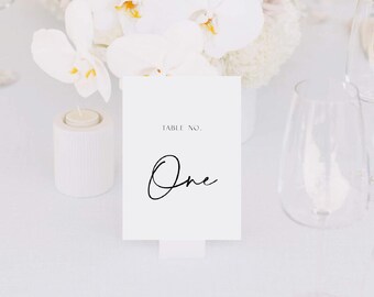 Table Numbers Template, Editable Table Numbers, Instant Download ...