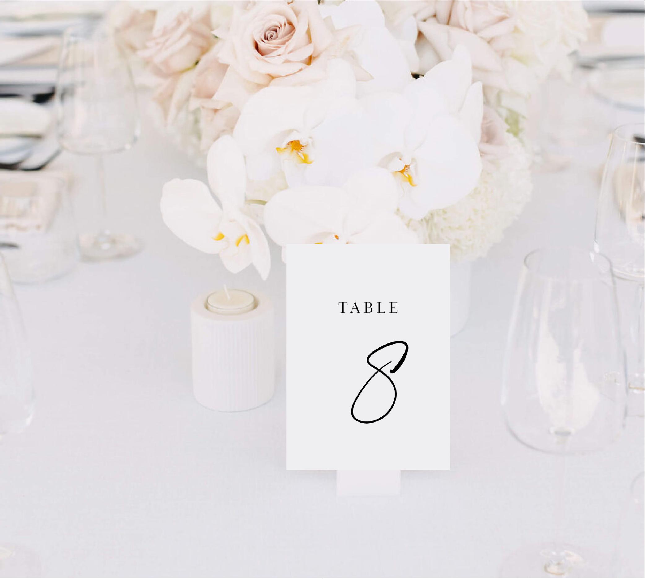 Table Numbers Template, Editable Table Numbers, Instant Download ...