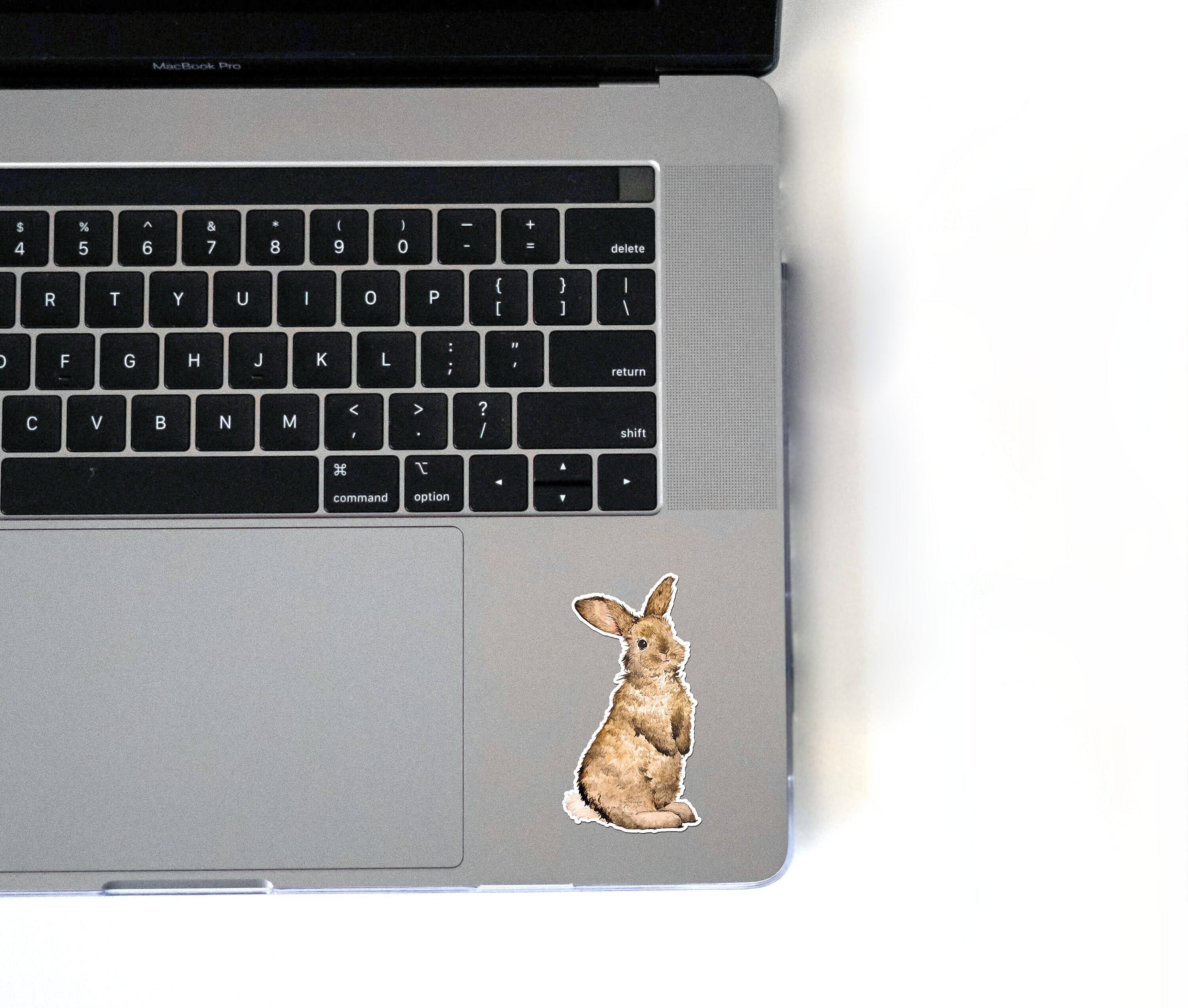 Bunny Rabbit Watercolour Sticker | Etsy