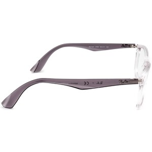 Ray-ban Eyeglasses RB 7047 5768 Transparent Crystal/gray Square Frame ...