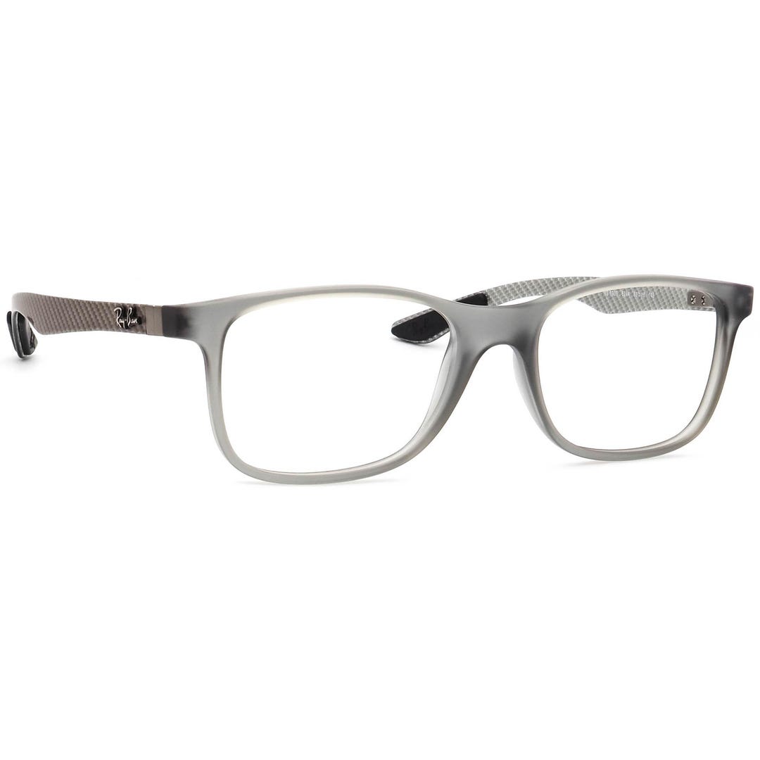 Ray-ban Eyeglasses RB 8903 5244 Carbon Fiber Matte Gray/ Exposed Carbon Fiber Square Frame 53 ...