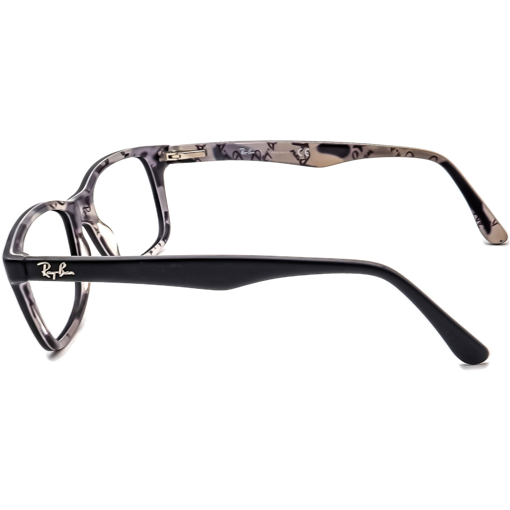 Ray-ban Eyeglasses RB 5228 5405 Matte Black Rectangular Frame - Etsy