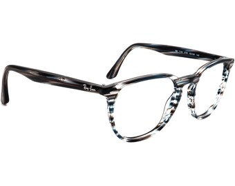 Ray-ban Eyeglasses RB 6466 3101 Blue & Silver Square Metal Frame 51[]19 ...