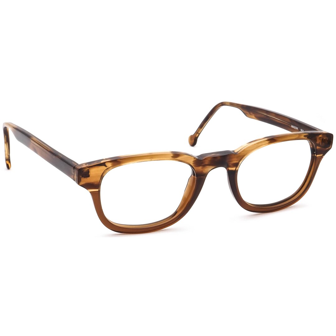 L.a.eyeworks Eyeglasses Mason 964 Crystal Brown Square Frame USA 4920 ...