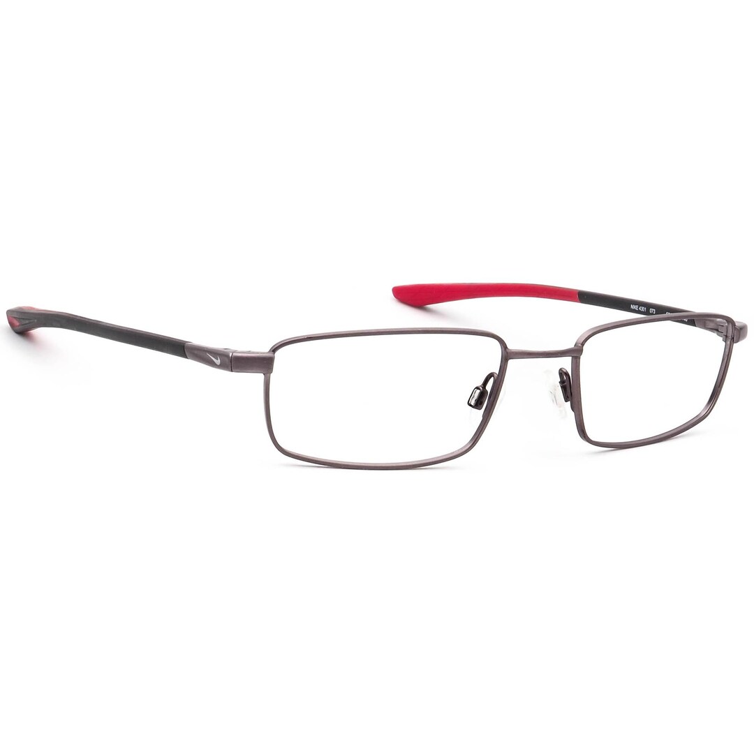 Nike Men's Eyeglasses 4301 073 With Flexon Bridge Matte Gunmetal ...