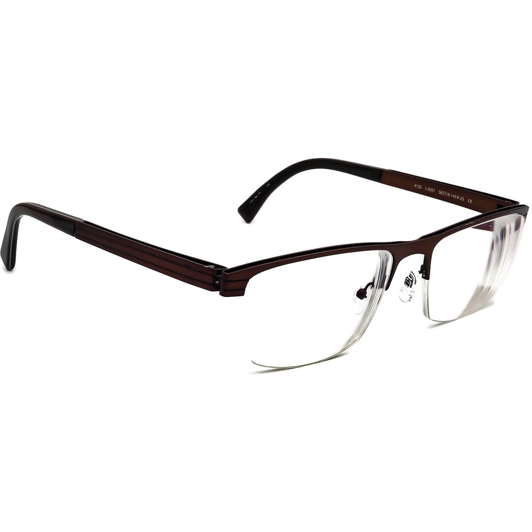 Prodesign Denmark Eyeglasses 4135 C.5031 Brown Half Rim Metal Japan 56 ...