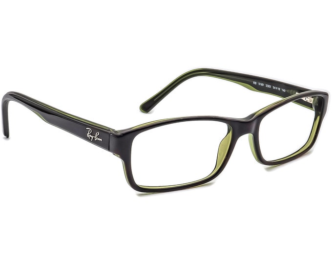 Ray-ban Eyeglasses RB 5169 2383 Dark Tortoise/green Rectangular Frame ...