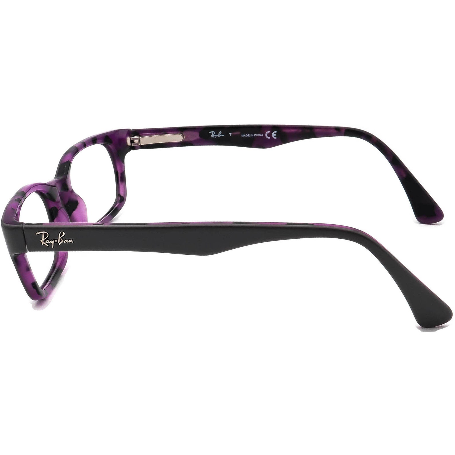 Ray-ban Eyeglasses RB5150 5718 Gray on Purple Tortoise Horn Rim Frame ...