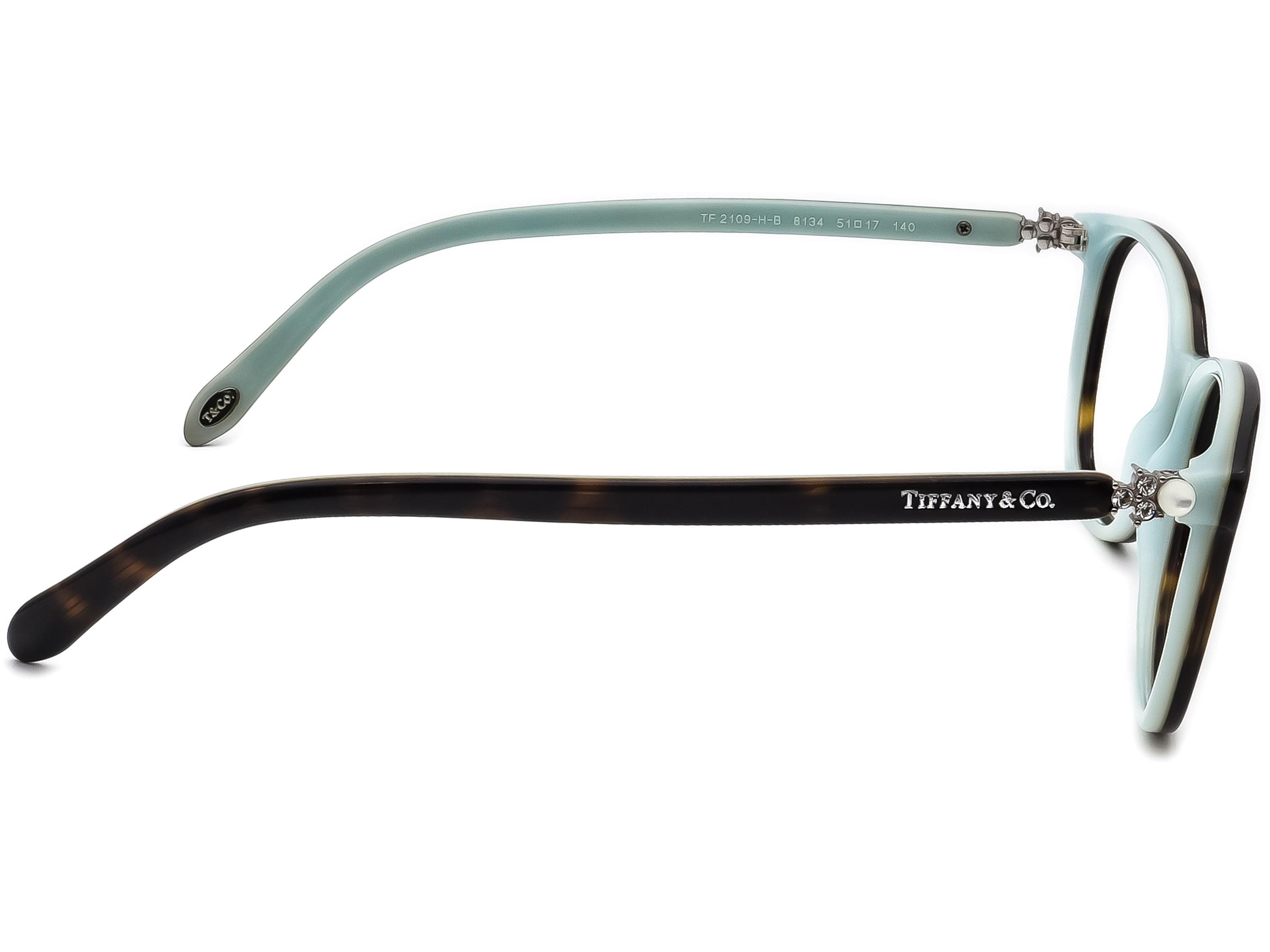 Tiffany & Co. Women's Eyeglasses TF 2109 8134 Tortoise Frame Italy 51 ...