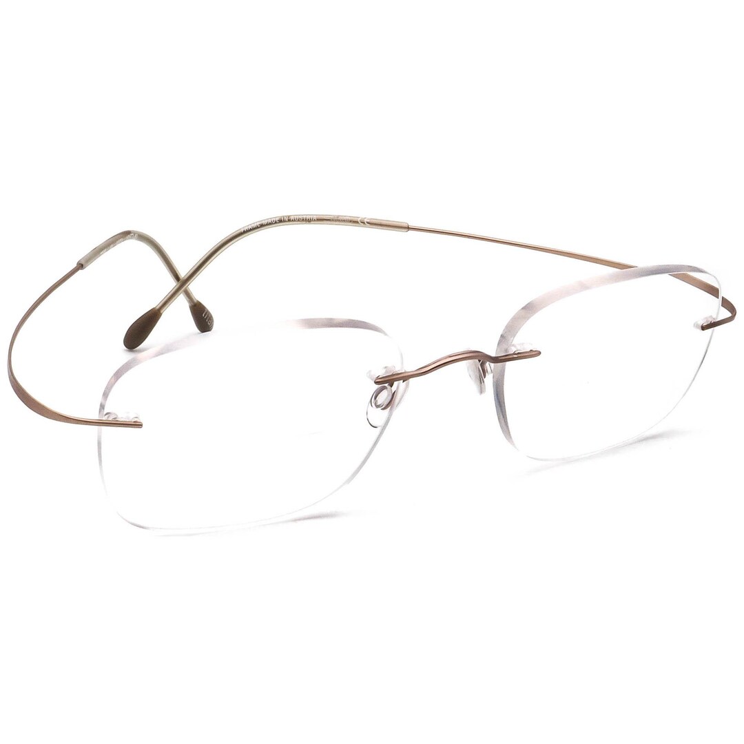 Silhouette Eyeglasses 7395 40 6073 Titan Vanilla Brown Sandstone ...