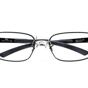 Ray Ban Men's Sunglasses FRAME ONLY RB 3430 002 Black Oval Italy 59[]18 ...